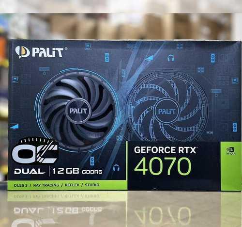 Видеокарта Palit RTX 4070 Dual OC (12Gb) (новая)