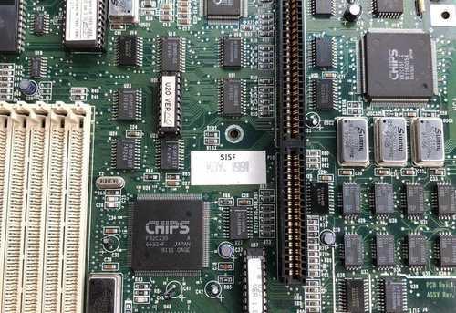 Материнская плата IBM isa музей chips F82