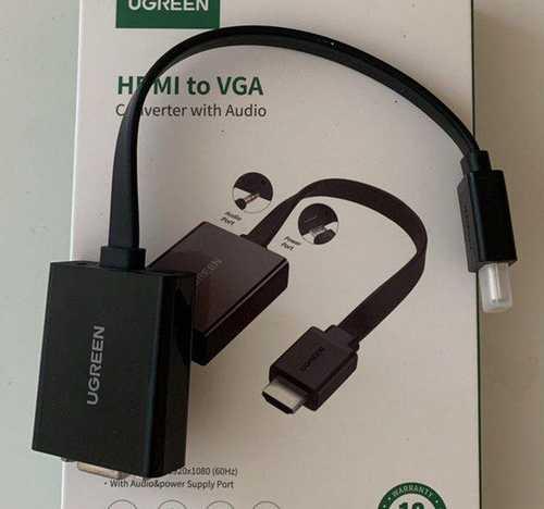 Переходник hdmi vga ugreen