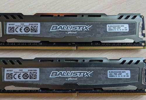 Оперативная память Ballistix Sport LT 16гб 3000MHz