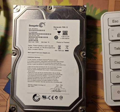 Жёсткий диск 3.5 hdd seagate 1Tb Barracuda 7200.12