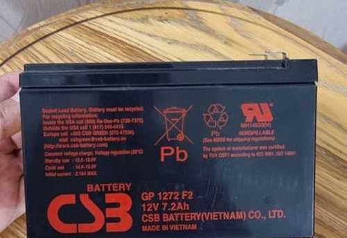 Аккумуляторная батарея GP 1272 F2C312V 7.2Ah