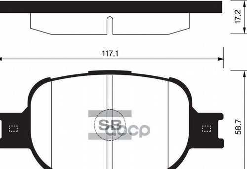 Колодки торм.пер. SP1272 Sangsin brake