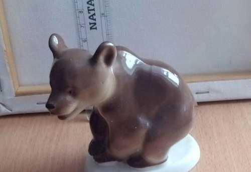 Фарфоровая статуэтка Мишка Медведь бурый лфз