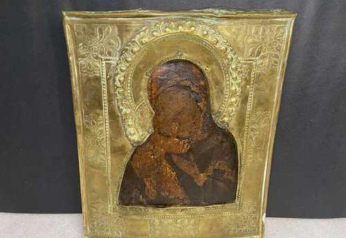 Старинная икона Владимирская Богородица