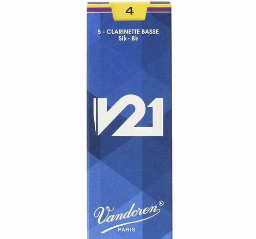 Трости для бас-кларнета Vandoren V21 №4 (5 шт)