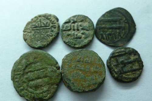 Набор древних исламских монет номер 18. 6 шт