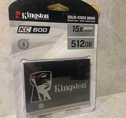 512 гб 2.5" SATA накопитель Kingston KC600