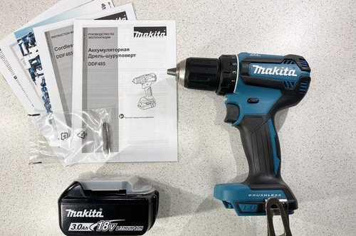 Makita DDF485 + BL1830 (набор оригинал, новый)