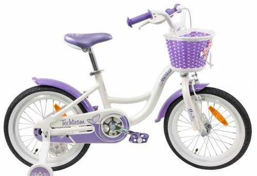 Велосипед 20д tт Merlin рама AL, белый-фиолетовый