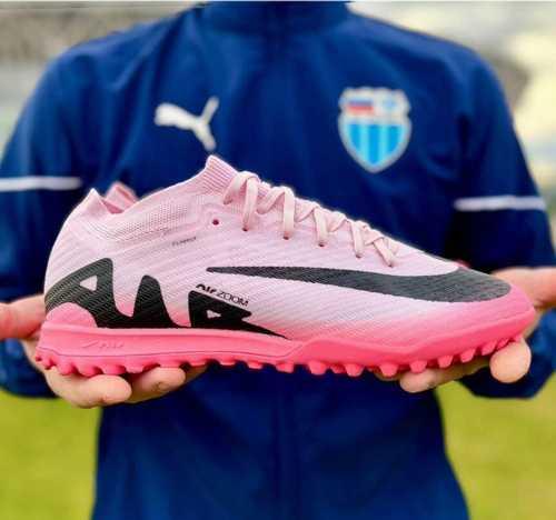 Сороконожки Nike Mercurial Air Zoom Pink&Black