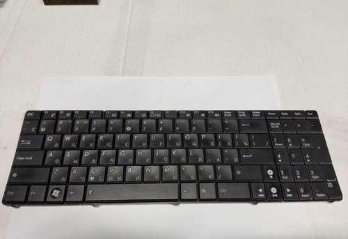 Клавиатураasus K51AC чёрная, с рамкой