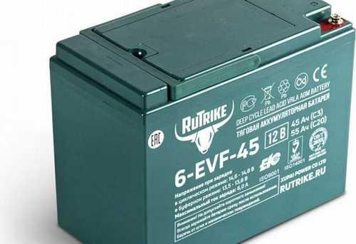 Тяговый гелевый аккумулятор Rutrike 6-EVF-45