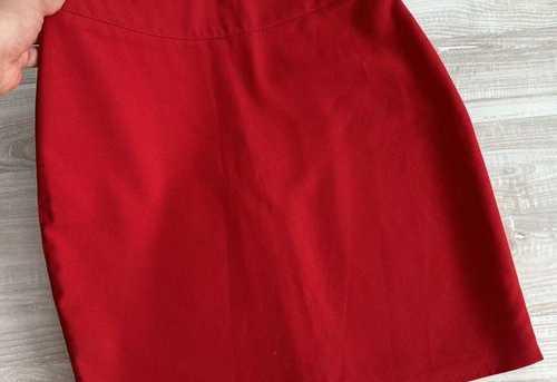 Юбка красная женская в подарок блузка