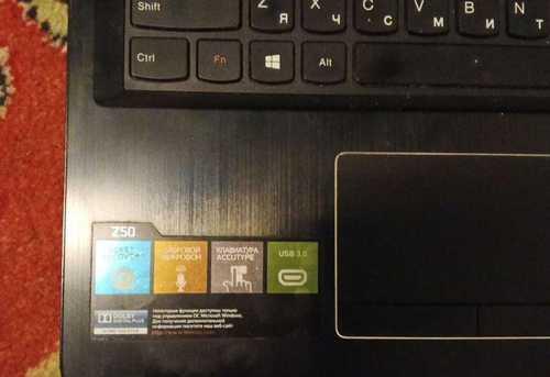 15.6" Lenovo IdeaPad Z50-75, 1000 ГБ, A10-7300 APU, RAM 8 ГБ, Radeon R6