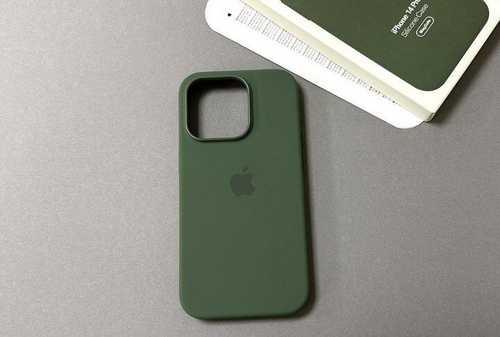 Чехол на iPhone 14 Pro Silicone Case Olive