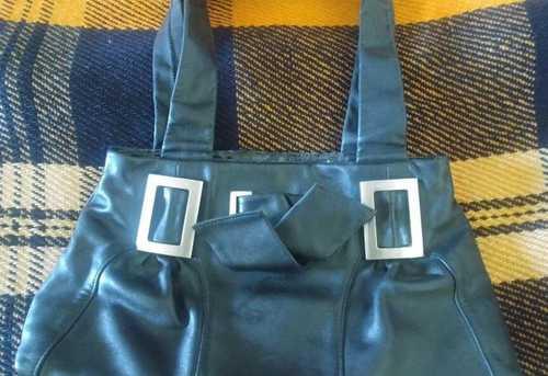 Кожаная женская сумка бренда Wanlima