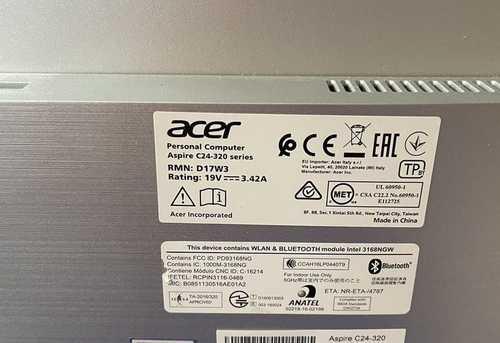 Моноблок acer aspire c24-320