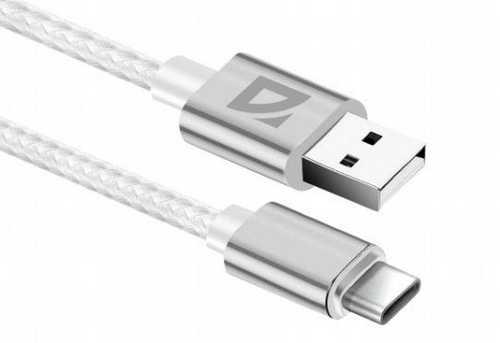 Кабель USB type-C Defender F85 87100WHI white
