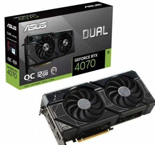 Видеокарта asus GeForce RTX 4070 dual 12 гб