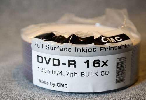 DVD R диски 4,7Gb 16x под струйную печать 29 штук