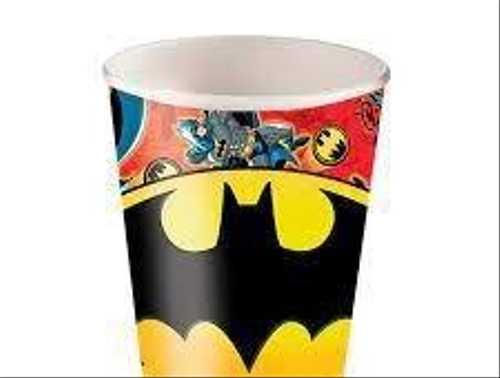 Набор бумажных стаканов 6 шт Бэтмен