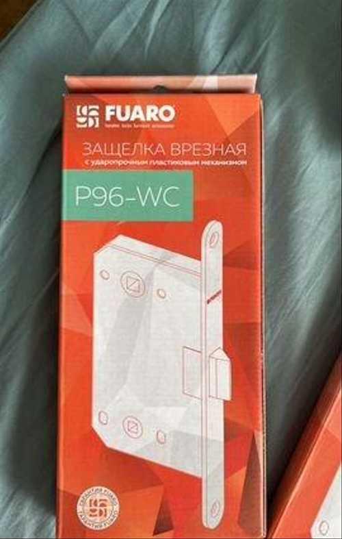 Защелка врезная fuaro plastic P96WC