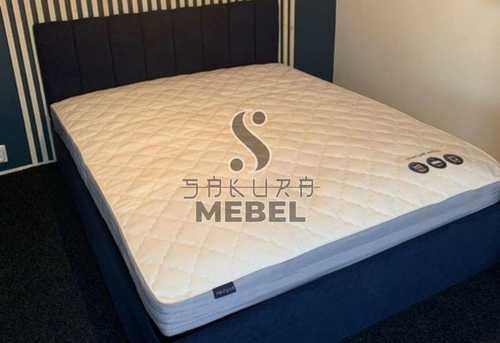 Кровать двухспальная с мягкой спинкой