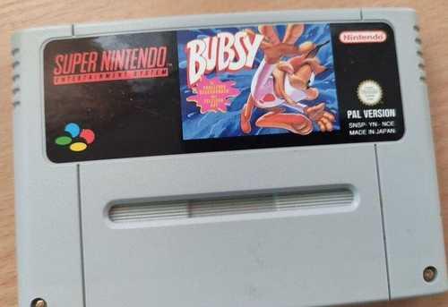 Картридж super nintendo Bubsy