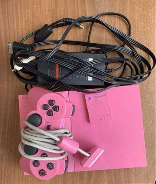 Sony PS2 pink розовая
