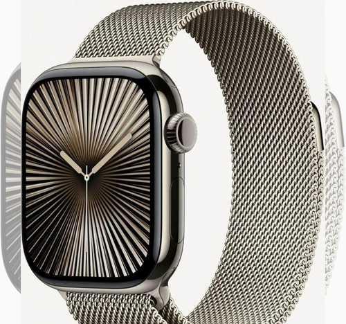 Apple watch 10 42 натуральный титан