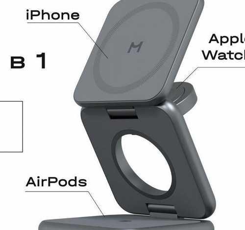 Зарядная станция Magssory Fold Pro 3 в 1 Midnight