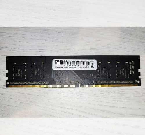 Оперативная память ddr4 2x4gb 2133 foxline