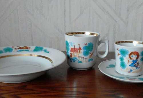 Чашки и тарелки детские СССР