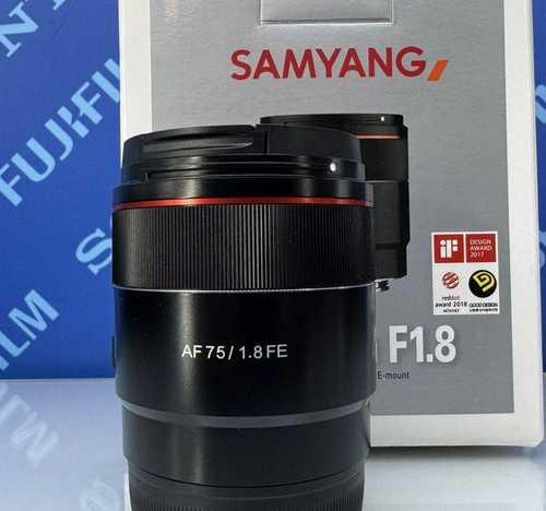 Samyang 75mm f/1.8 на sony e (sn:4381)