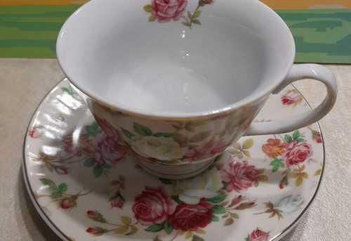 Чайные чашки Розы Япония набор 2 штуки
