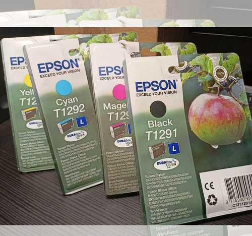 Картриджи Epson T1291, T1292, T1293,T1294