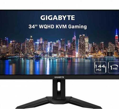 34" Монитор gigabyte M34WQ-EK черный,144hz,4K