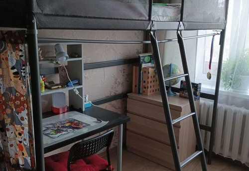 Детская кровать-чердак IKEA Svarta