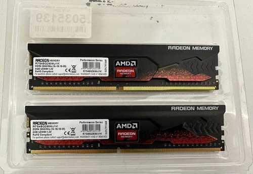 Оперативная память ddr4 2x4gb AMD Radeon