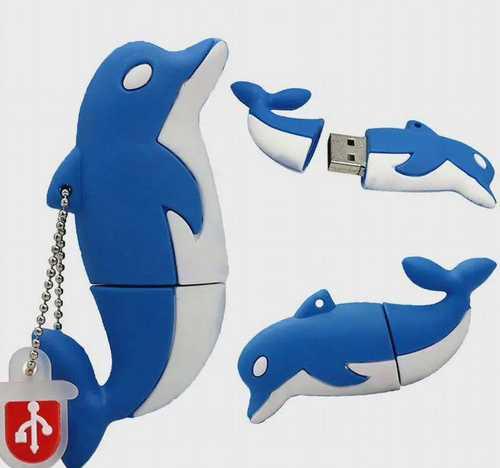 USB-накопитель Civetman Cartoon Animal Dolphins 4/8/32 гб