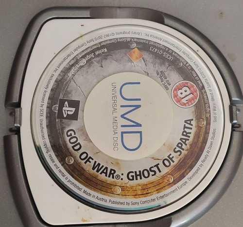 Диск для psp:God of war