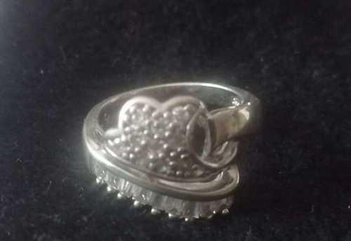 Подарок кольцо серебро 925 горный хрусталь кварц
