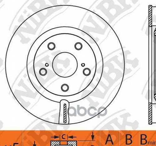 Диск тормозной toyota camry (V40) 06-11/RAV 4 05