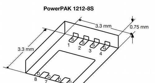 Микросхема si7655dn P-Channel mosfet 20V 31A