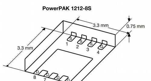 Микросхема si7655dn P-Channel mosfet 20V 31A