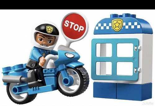 Lego duplo полицейский мотоцикл