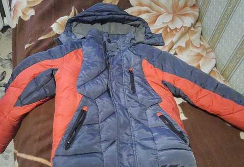 Куртка зимняя для мальчика 134 -140