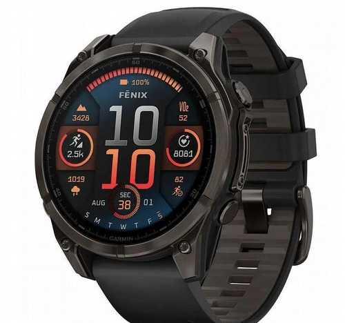 Garmin fenix 8 47 amoled sapphire titanium (новые)