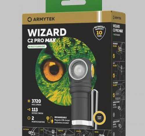 Фонарь Armytek Wizard C2 Pro Max Magnet USB (теплы